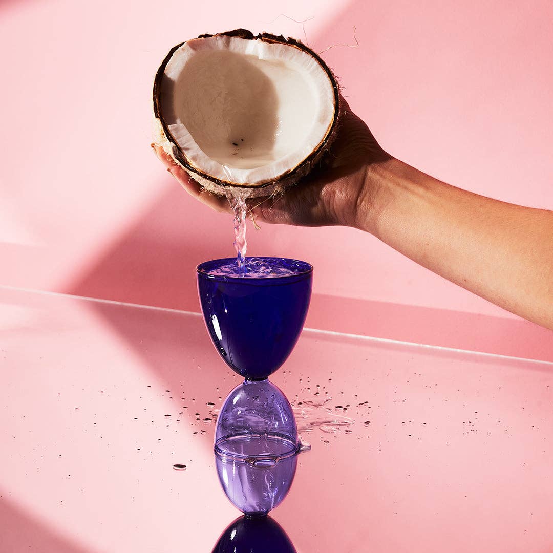 Mamo multipurpose glass 7:2oz dark blue + light blue